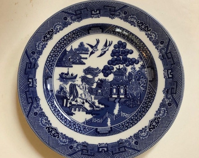 Johnson Brothers Willow Blue Salad Plate Free Shipping Blue and White ...