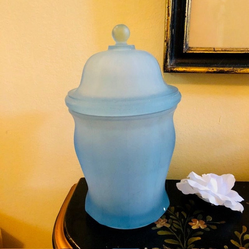 Frosted Glass Jars - Etsy