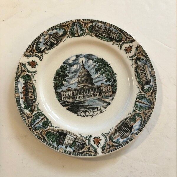 Washington Dc Plate - Etsy
