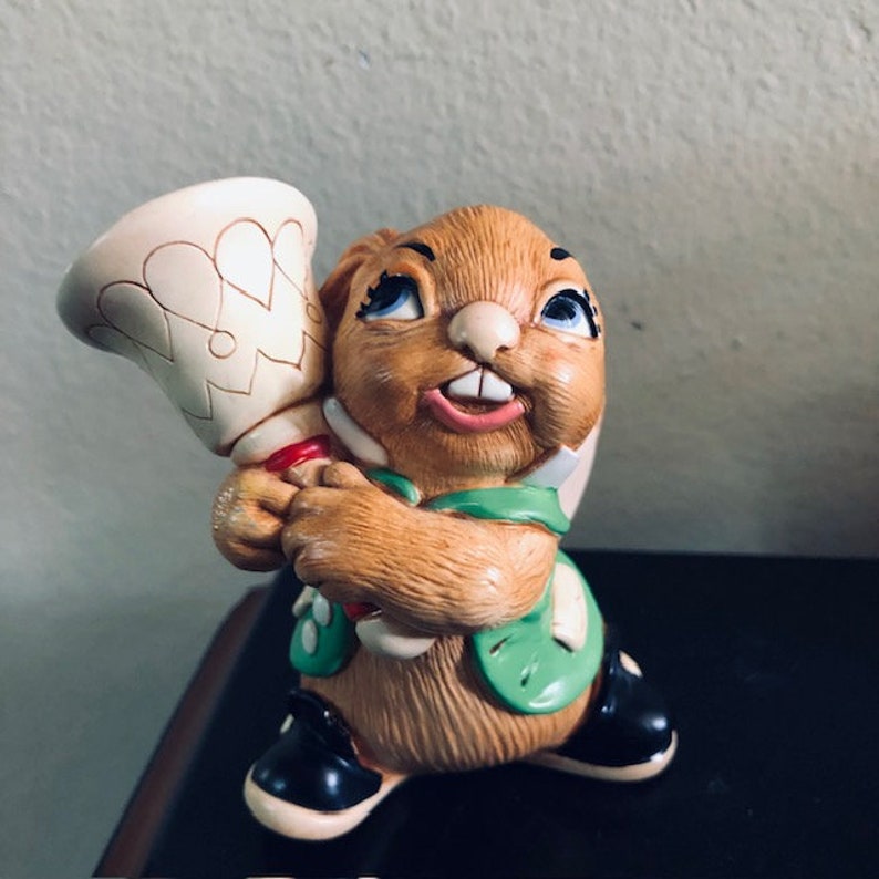 Vintage Pendelfin Rabbit Clanger Hand Painted Bunny With Bell ...