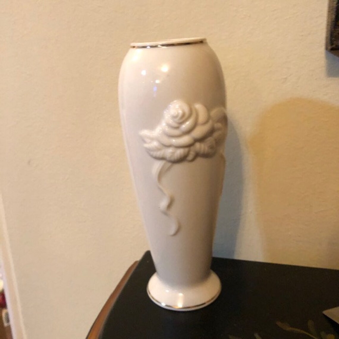 Lenox Vase With Rose Design Free Shipping Roses - Etsy