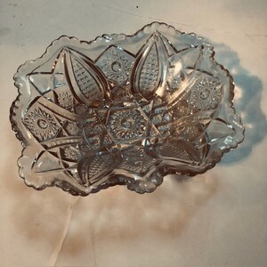 Vintage EAPG Indiana Glass 123 Large Rectangular Fruit Bowl Dish ...