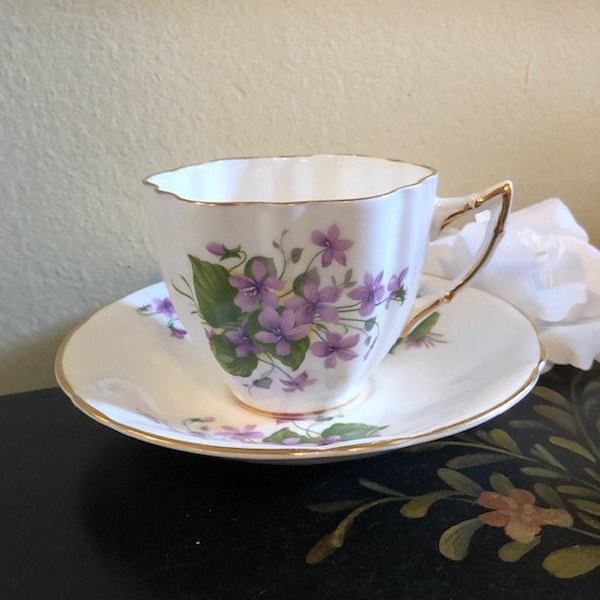 Purple Teacup - Etsy
