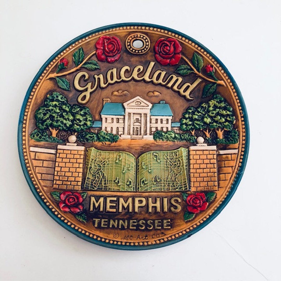 Graceland Home of Elvis Presley Memphis Japan Sticker Vintage ...