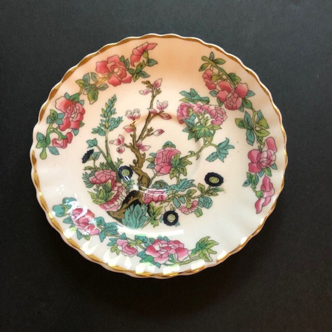 Vintage English KATH Bone China Cup Saucer Free Shipping Floral - Etsy