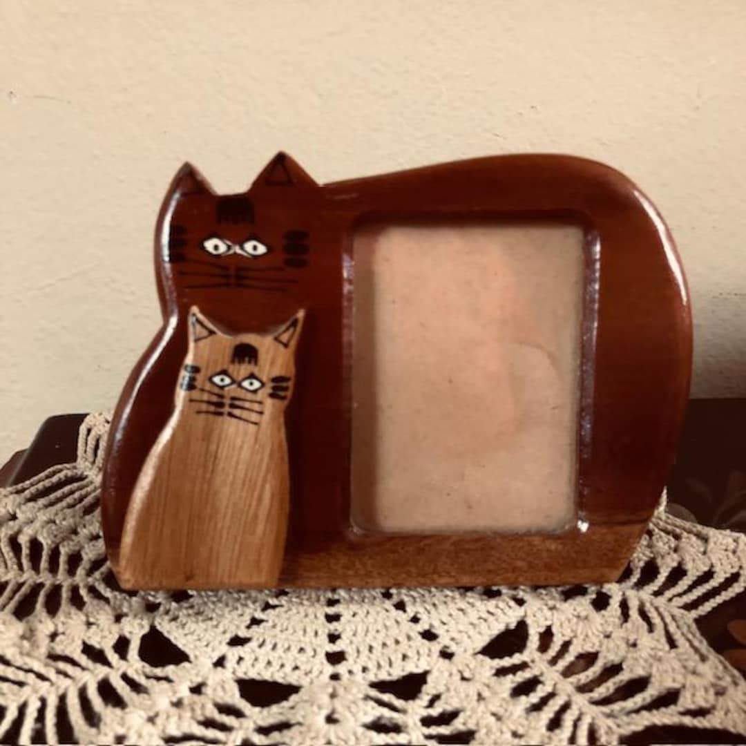 Cute Cat Themed Small Stand up Photo Frame Free Shipping - Etsy