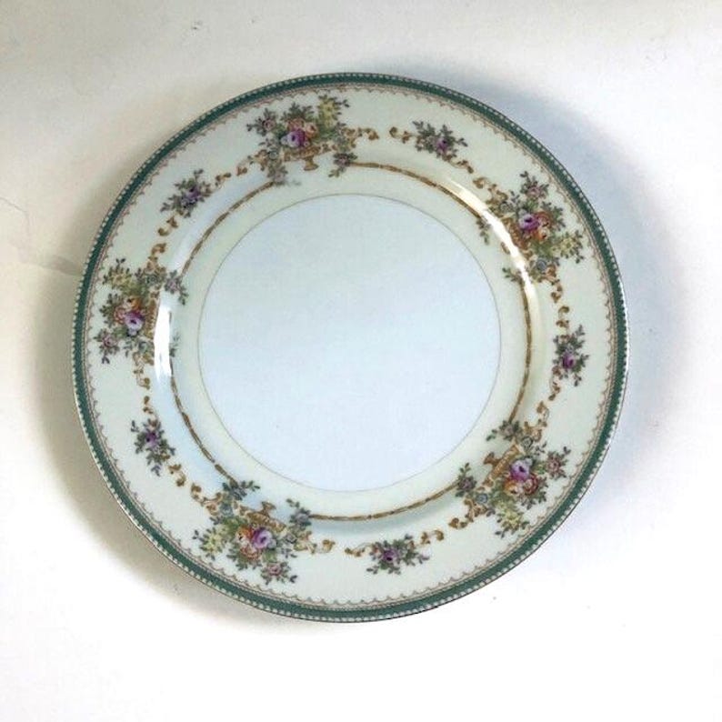 Jyoto China Hand Painted Single Dinner Plate Occupied Japan Free ...