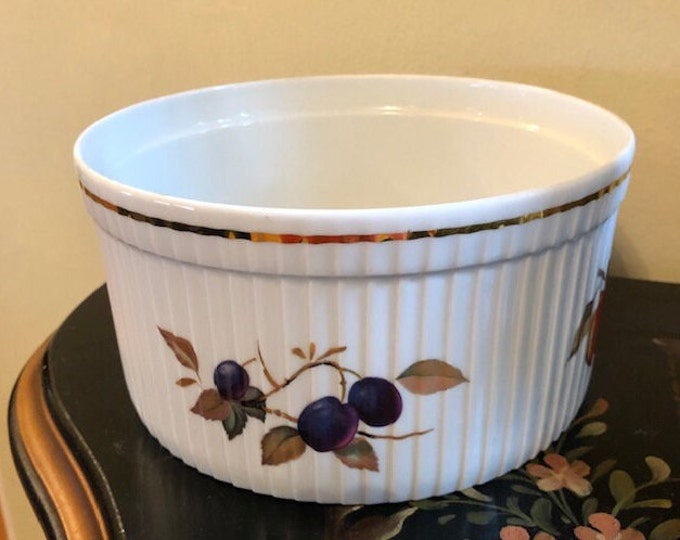 Royal Worcester Fine Porcelain Souffle Baking Dish Casserole Free ...