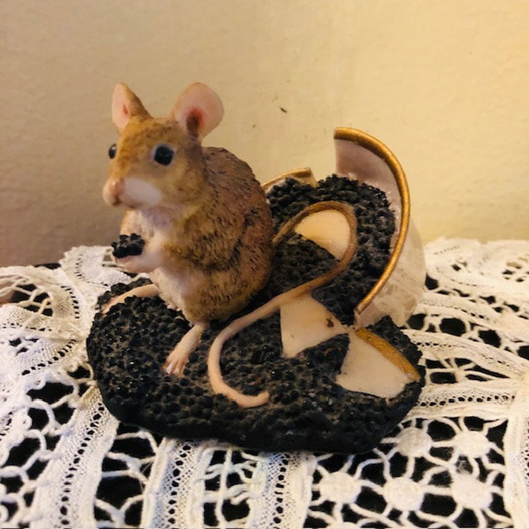 Vintage Natures Heritage Holland Studios Craft Cute Mouse With Coffee ...
