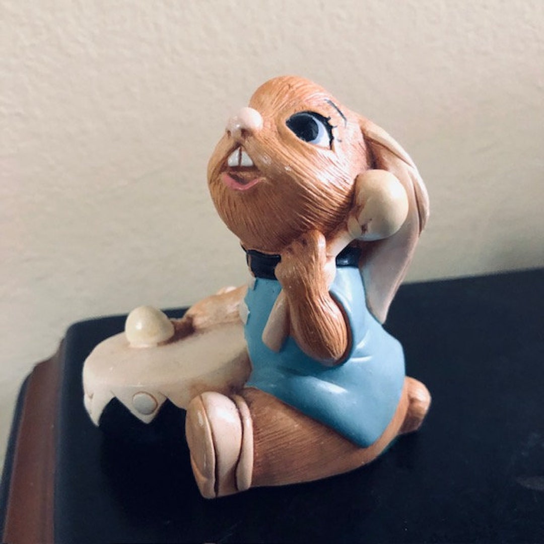 Vintage Pendelfin Rabbit Bongo With Drums Hand Painted Bunny Stonecraft ...