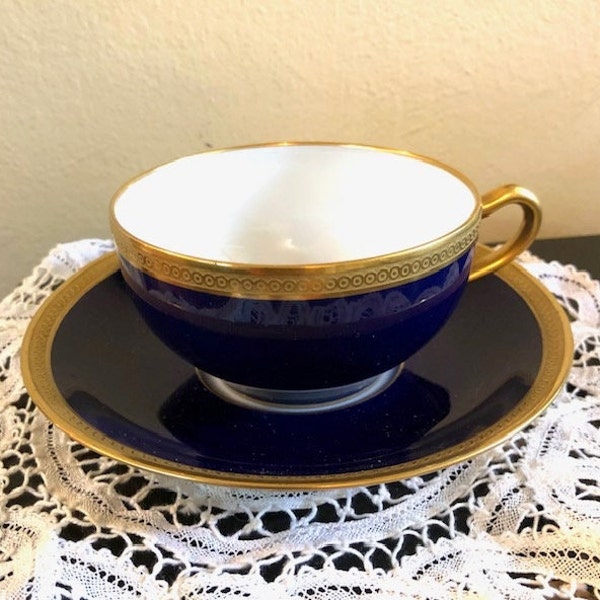 Flow Blue and Gold Tea Set - Etsy