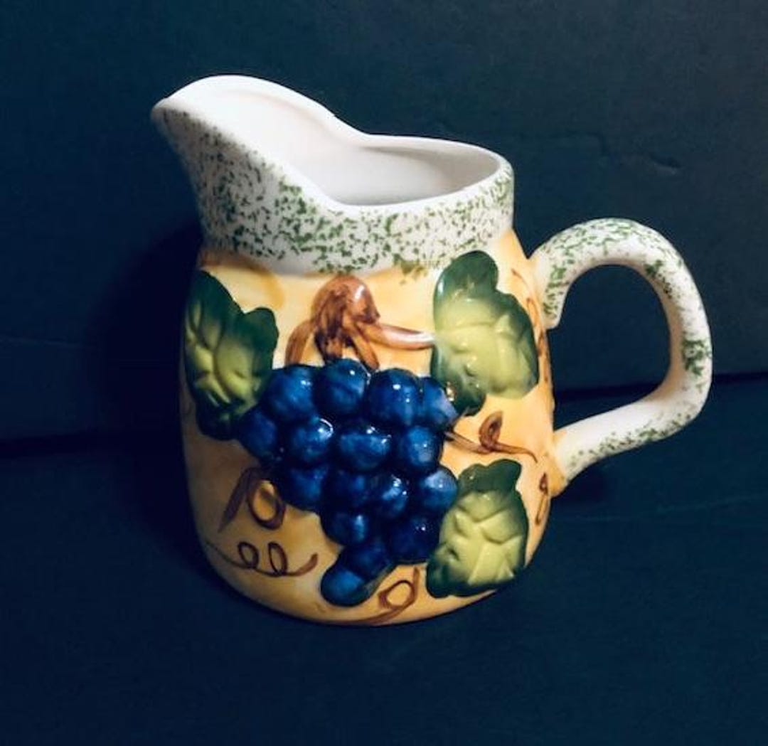 Vintage Panware Pitcher With Grape Design Free Shipping Replacement ...