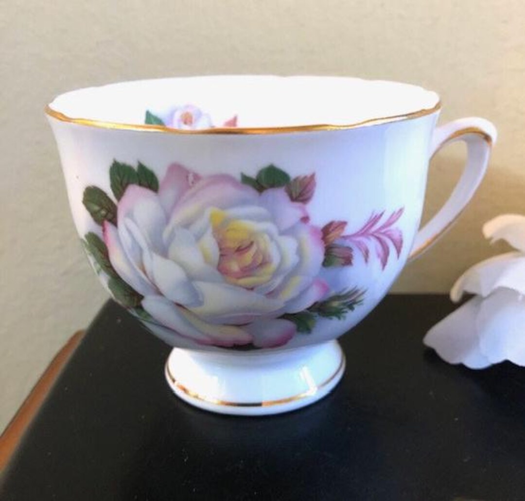 Single Vintage Royal Vale Pink Roses Tea Cup Free Shipping Replacement ...