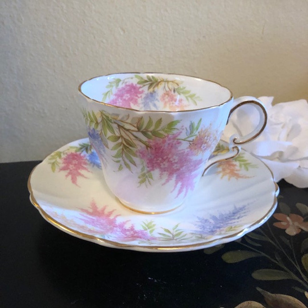 Vintage Stanley Fine Bone China Tea Cup Saucer England Dainty Floral ...