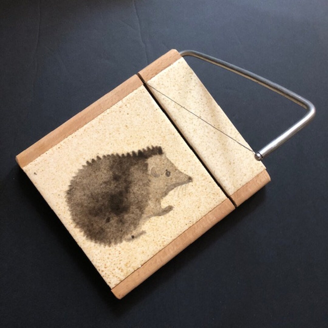 Cute Hedgehog Cheese Board With Slicer Porcupine Server Cabin Decor - Etsy