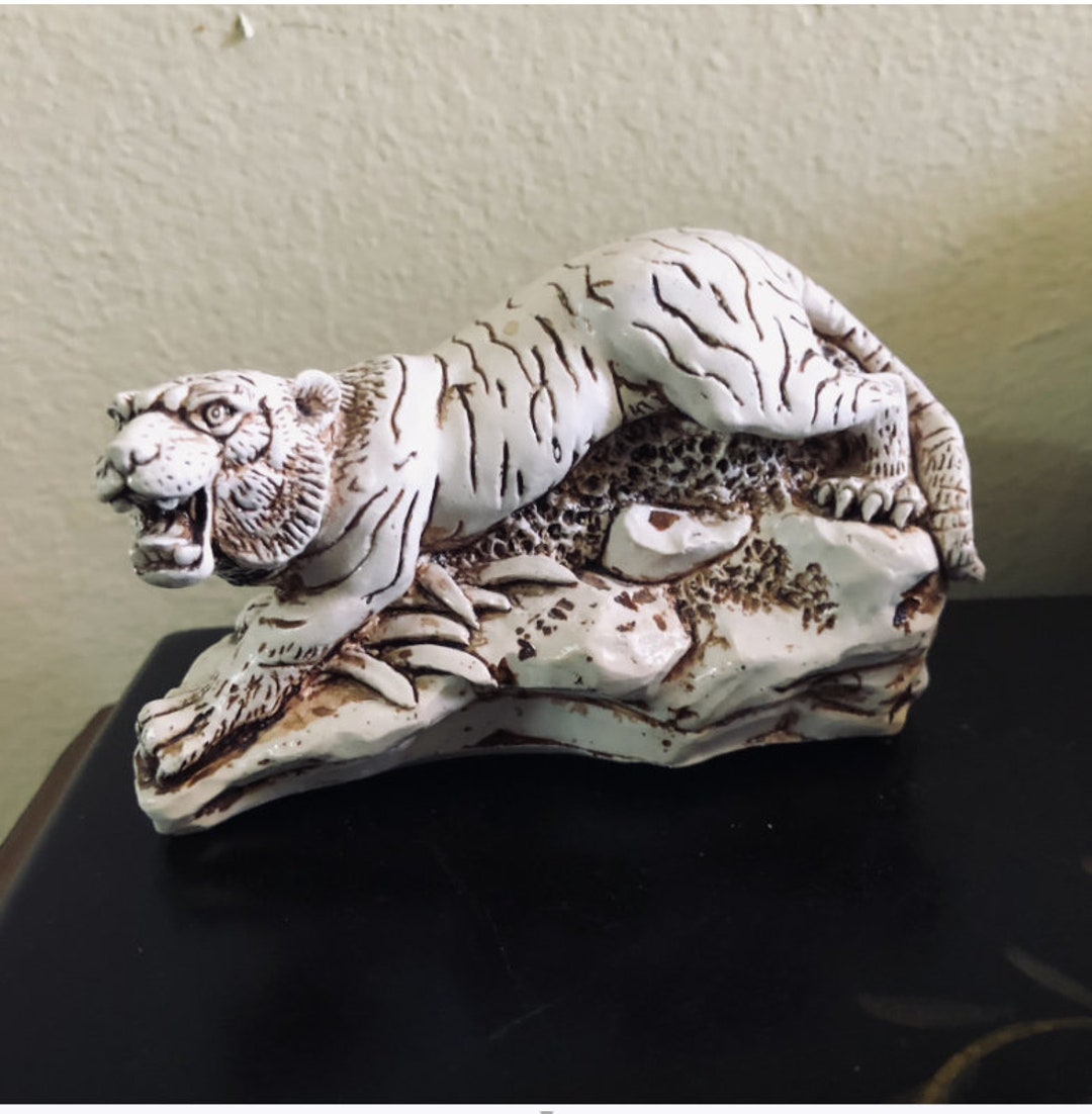 White Tiger Figurine Free Shipping Animal Themed - Etsy