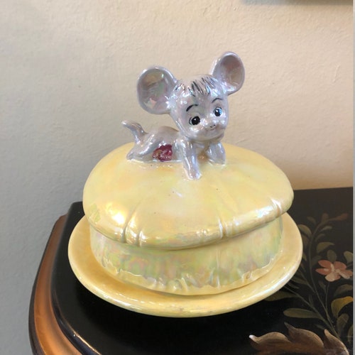Vintage Sylvac Ceramics England Cheese Dish With Mouse Lid - Etsy