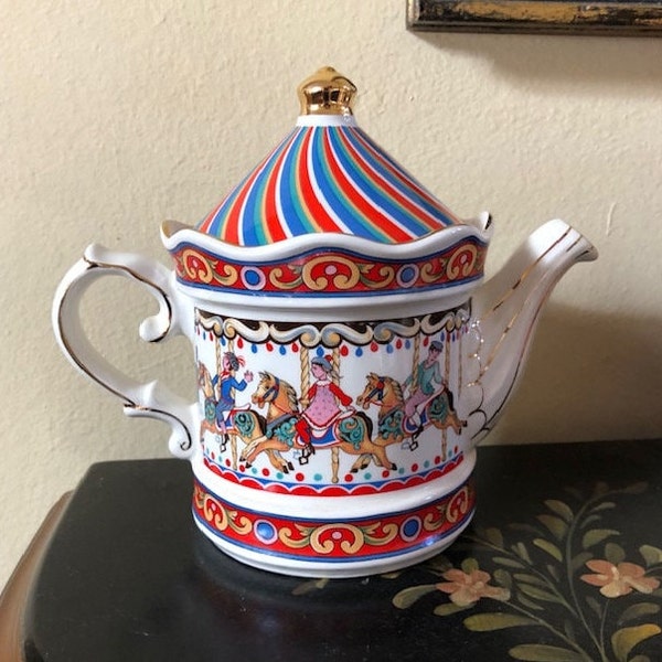 Carousel Teapot - Etsy
