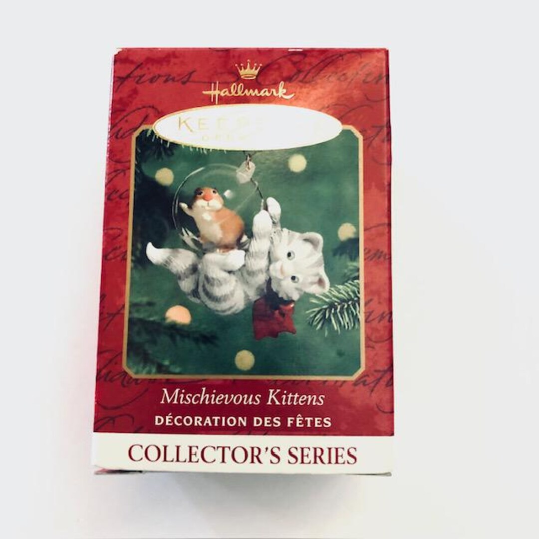 Hallmark Keepsake 2001 Mischievous Kittens Cute Christmas Ornament ...