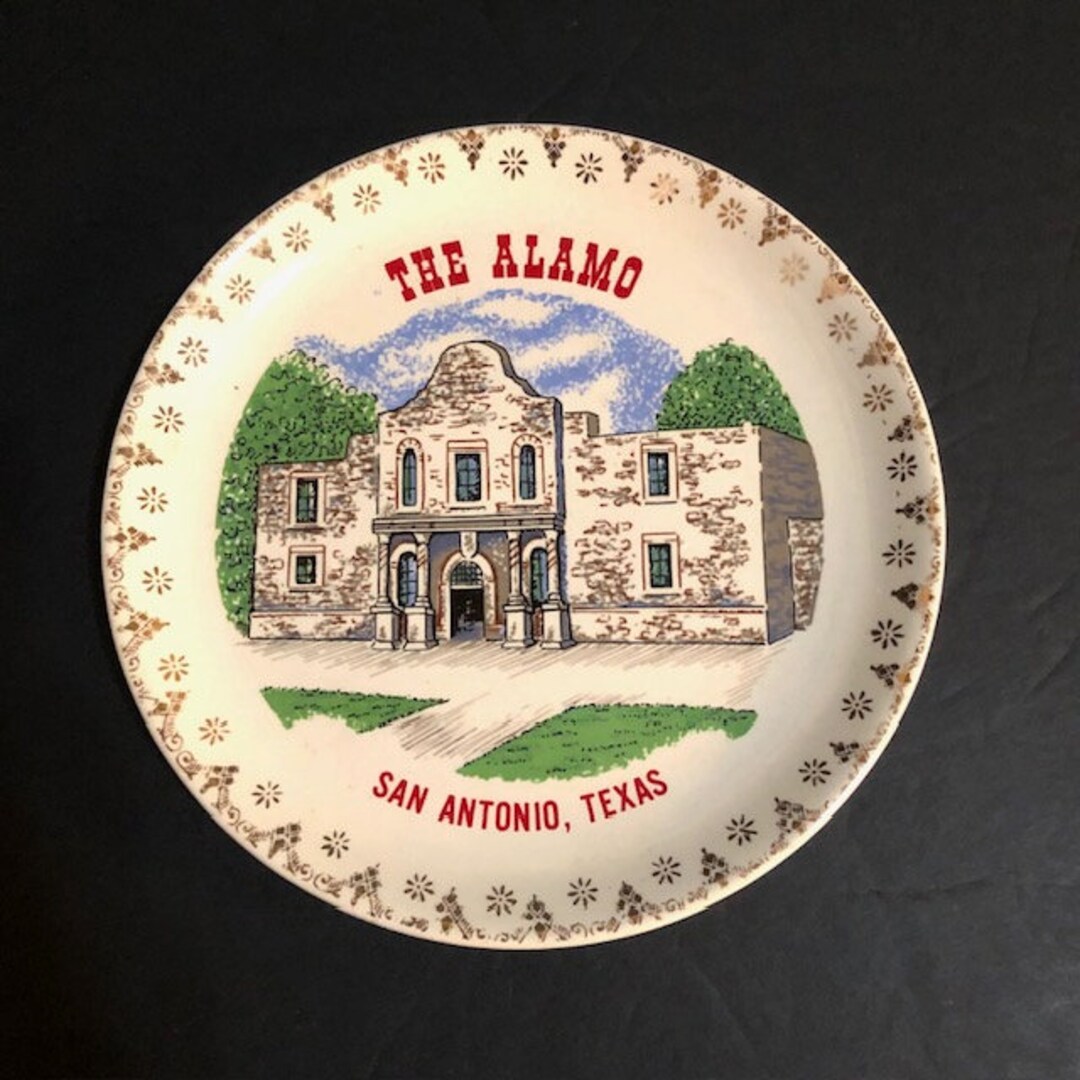 The Alamo San Antonio Texas Vintage Decorative Wall Plate Free Shipping ...