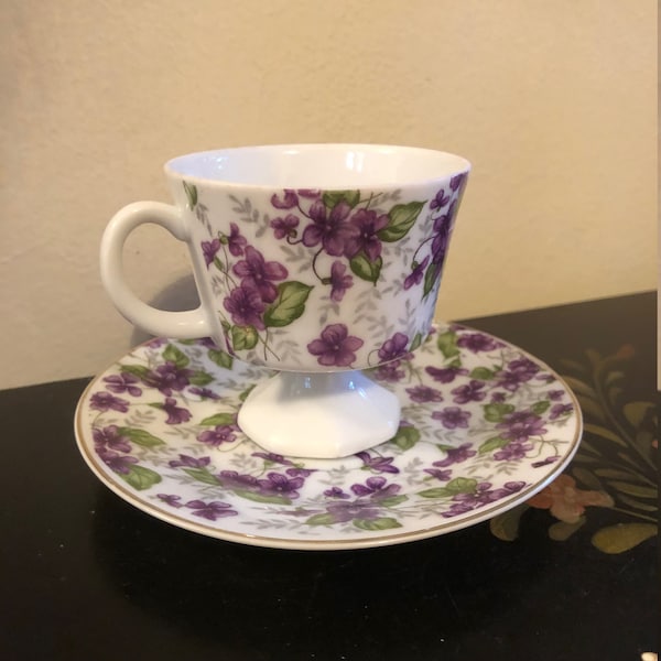 Violet Tea Cup - Etsy