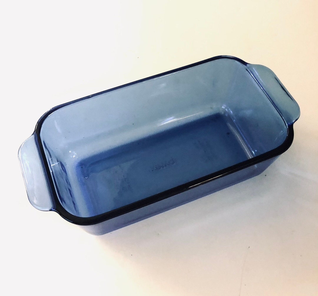 Cobalt Blue Glass PYREX 1.5 QT. Bread Meat Loaf Pan 213-R Free Shipping ...