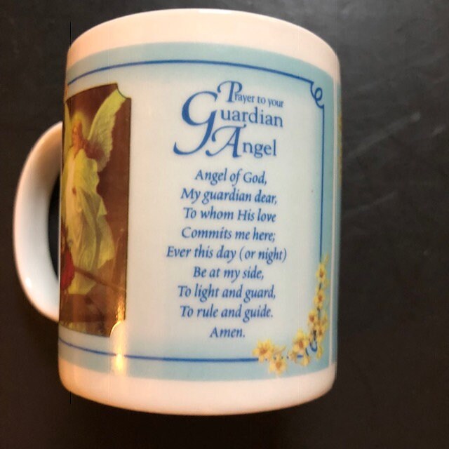 Guardian Angel Coffee Cup Free Shipping | Etsy