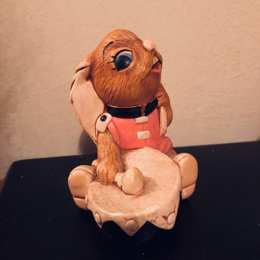 Vintage Pendelfin Rabbit Named Bongo With Drum Hand Painted Bunny ...