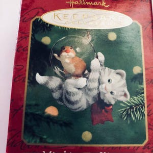 Hallmark Keepsake 2001 Mischievous Kittens Cute Christmas Ornament ...