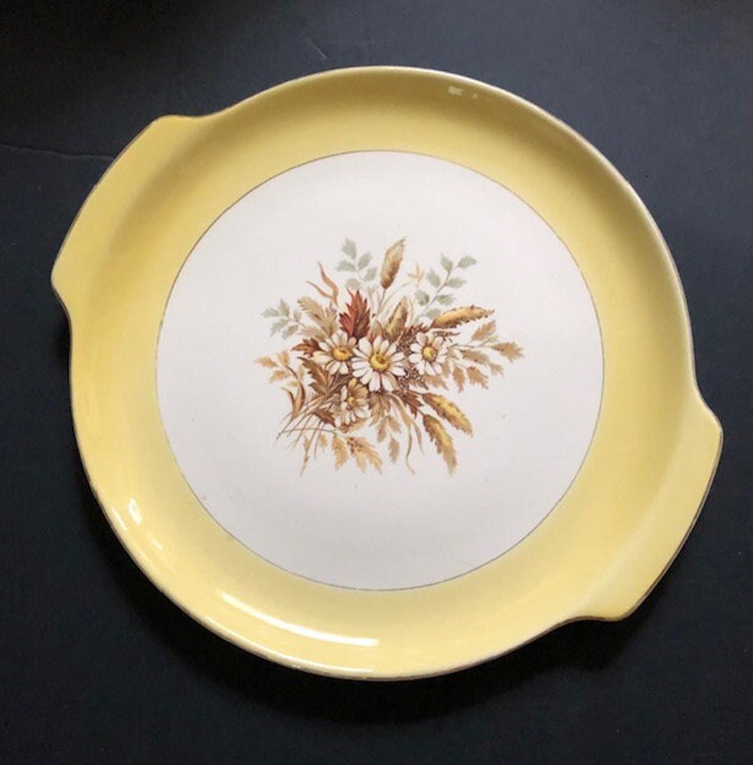 Single Sunglow Cunningham & Pickett Cake Plate Dish Replacement Supper ...