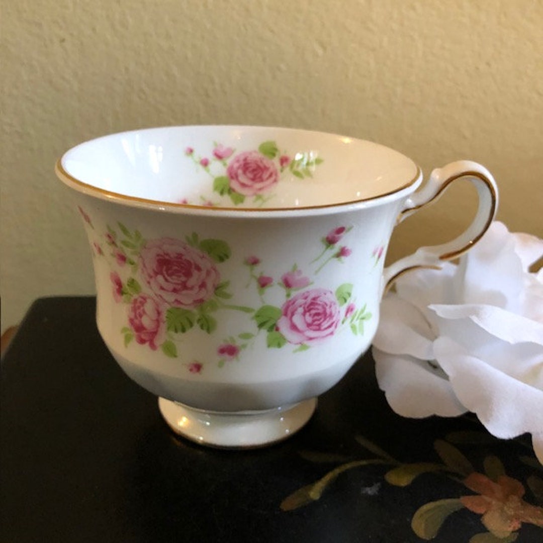 Single 1974 Vintage Avon Pink Roses Tea Cup Free Shipping Replacement ...