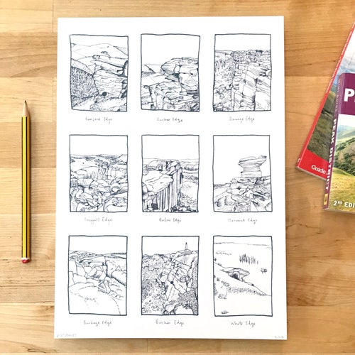 Yorkshire Map Illustrated Map of Yorkshire Print / Travel | Etsy Canada