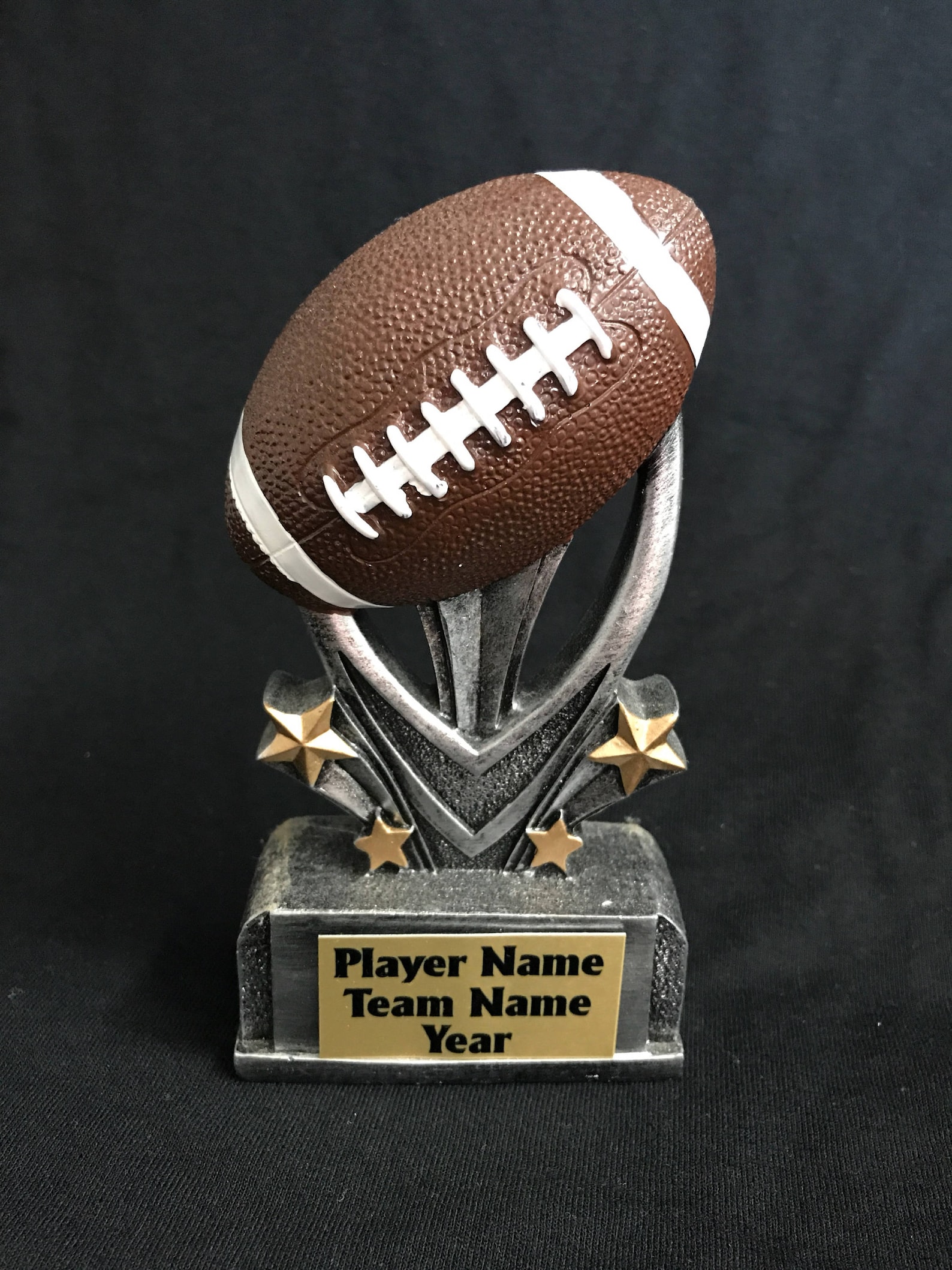 Football Trophy Football Award Customize It With Your Words - Etsy