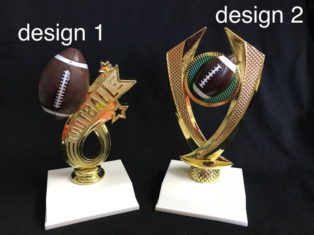 Football Trophy Football Award Customize It With Your Words - Etsy