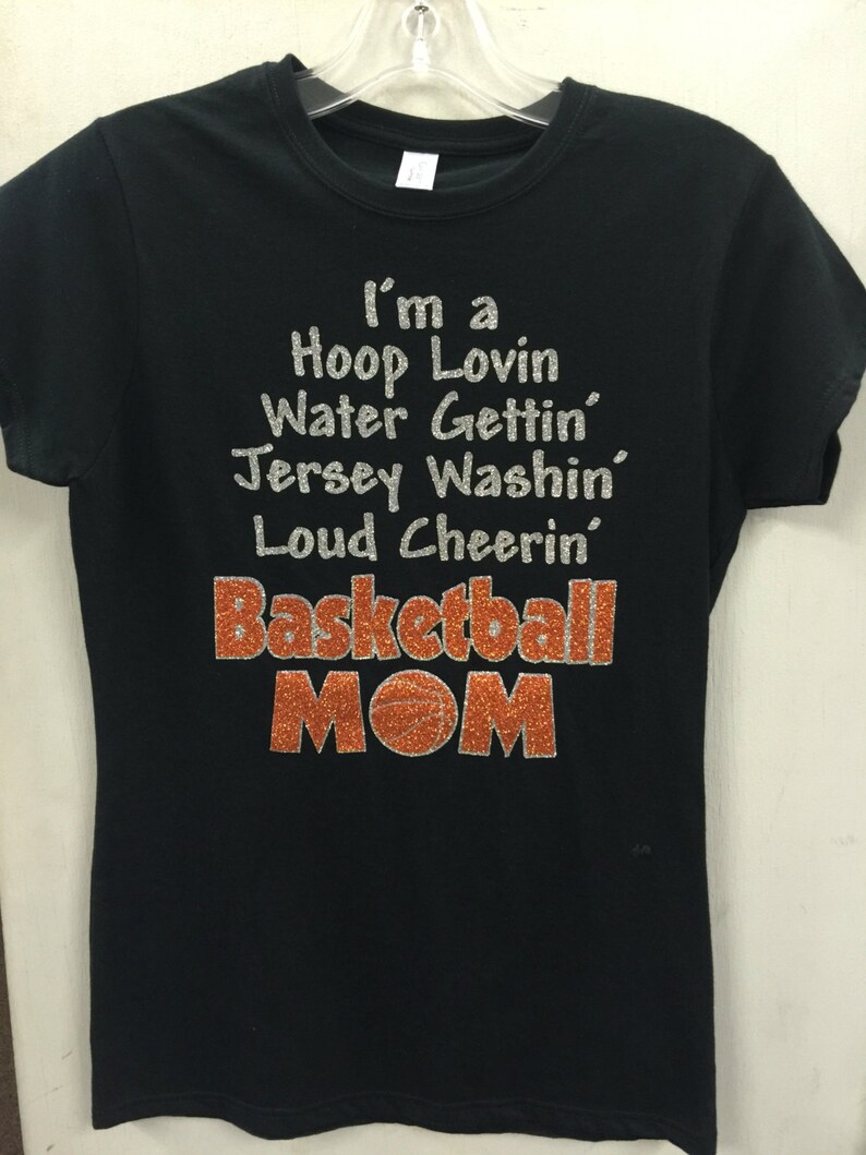 Basketball Mom Shirt Basketball Glitter Shirt Etsy