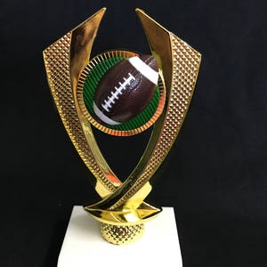 Football Trophy Football Award Customize It With Your Words - Etsy