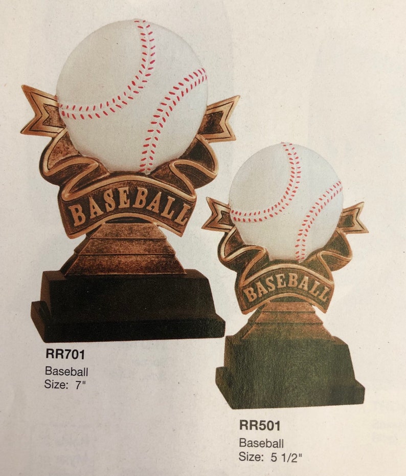 Baseball Trophy Baseball Award Customize It With Your Words - Etsy