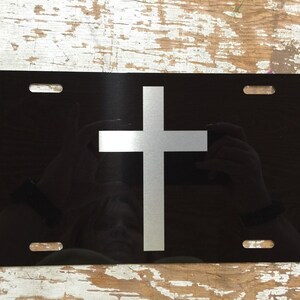 Cross License Plate Christian License Plate Jesus License Plate Jesus ...