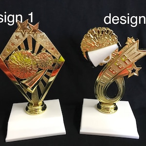 Cheerleader Trophy Cheerleader Award Cheer Trophy Customize It With Your Words - Etsy