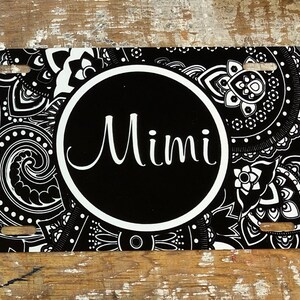 Mimi License Plate Nana Mimi Meme Granny Grammie Grandma Personalized ...