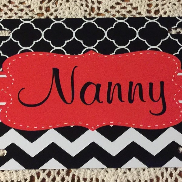 Granny License Plate Png - Etsy