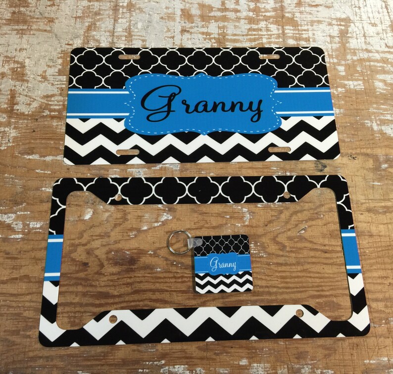 Nanny License Plate Custom Name Nana Mimi Meme Granny Grammie Grammy ...