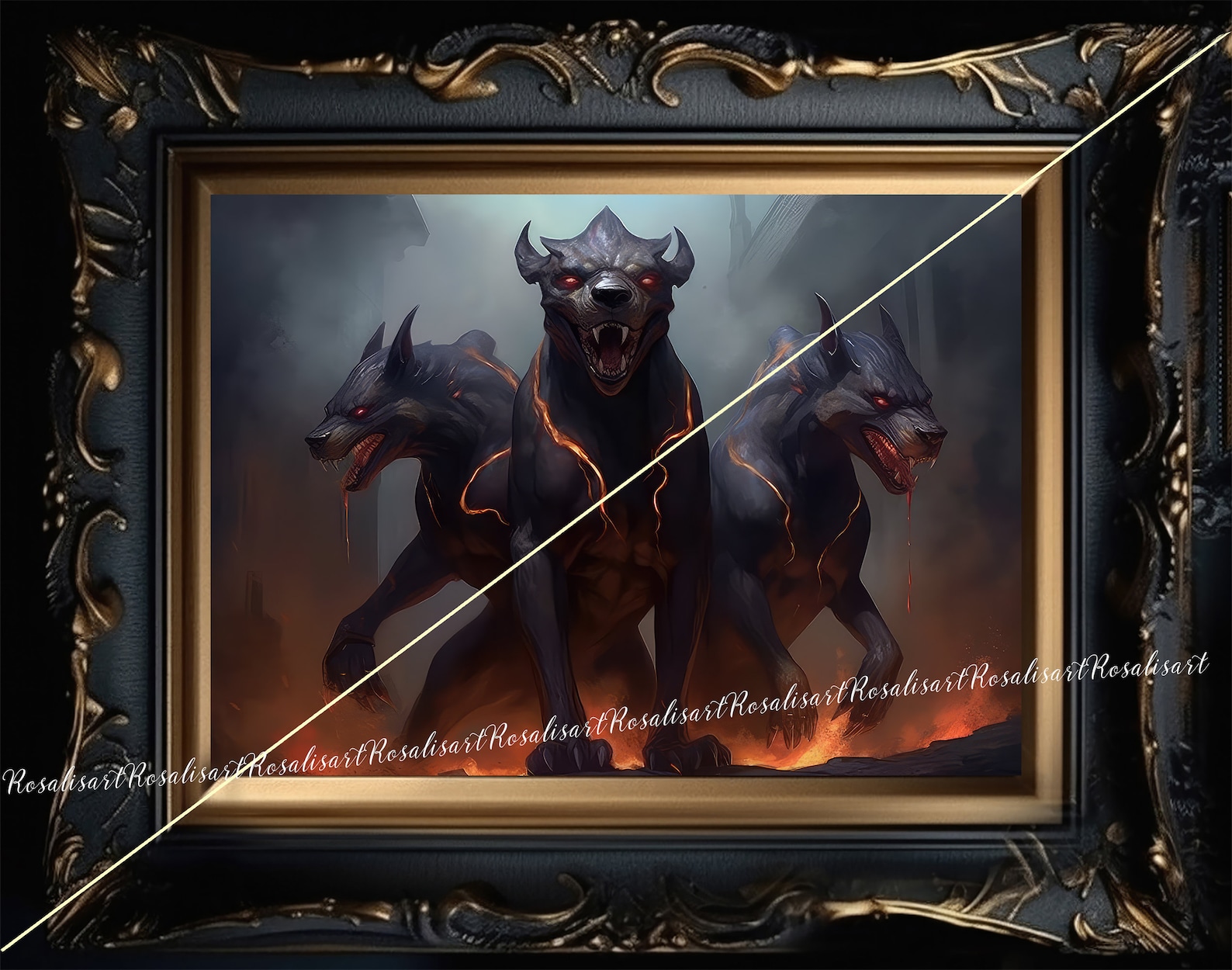 Cerberus Dog Greek Mythology Digital Download Hound of Hades - Etsy