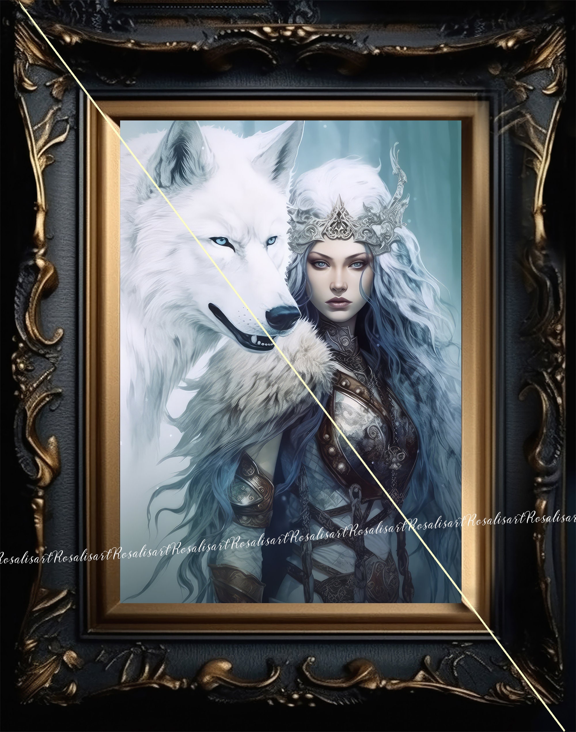 Skadi Norse Mythology Digital Download Norse Winter Goddess With White ...