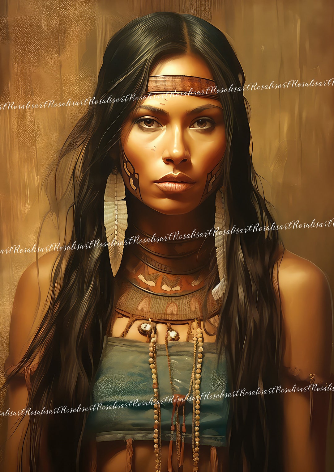 Beautiful Muscogee Creek Native American Woman Digital Download ...