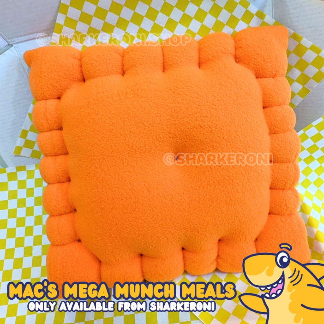 MEGA MUNCH Plush Cheezy Shape Snack Oversize Plushie Toy 11" Fursuit ...