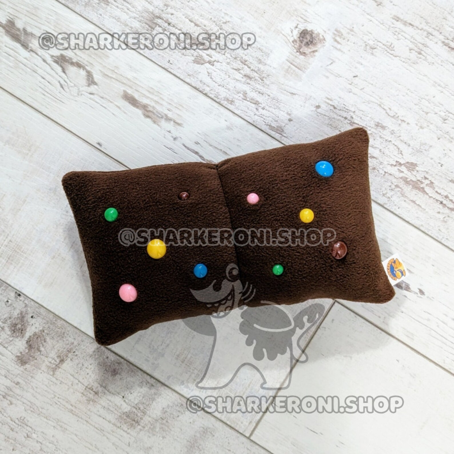 MEGA MUNCH Plush Cosmic Sprinkle Brownie Shape Snack Oversize Plushie ...