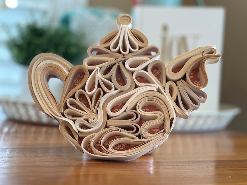 Reclaimed Book Teapot Sculpture: Upcycled Book Art, Librarian Gift - Etsy