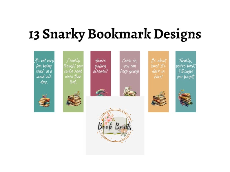 Snarky Bookmark/funny Bookmark/quitter Strip/i Thought You Could Read ...