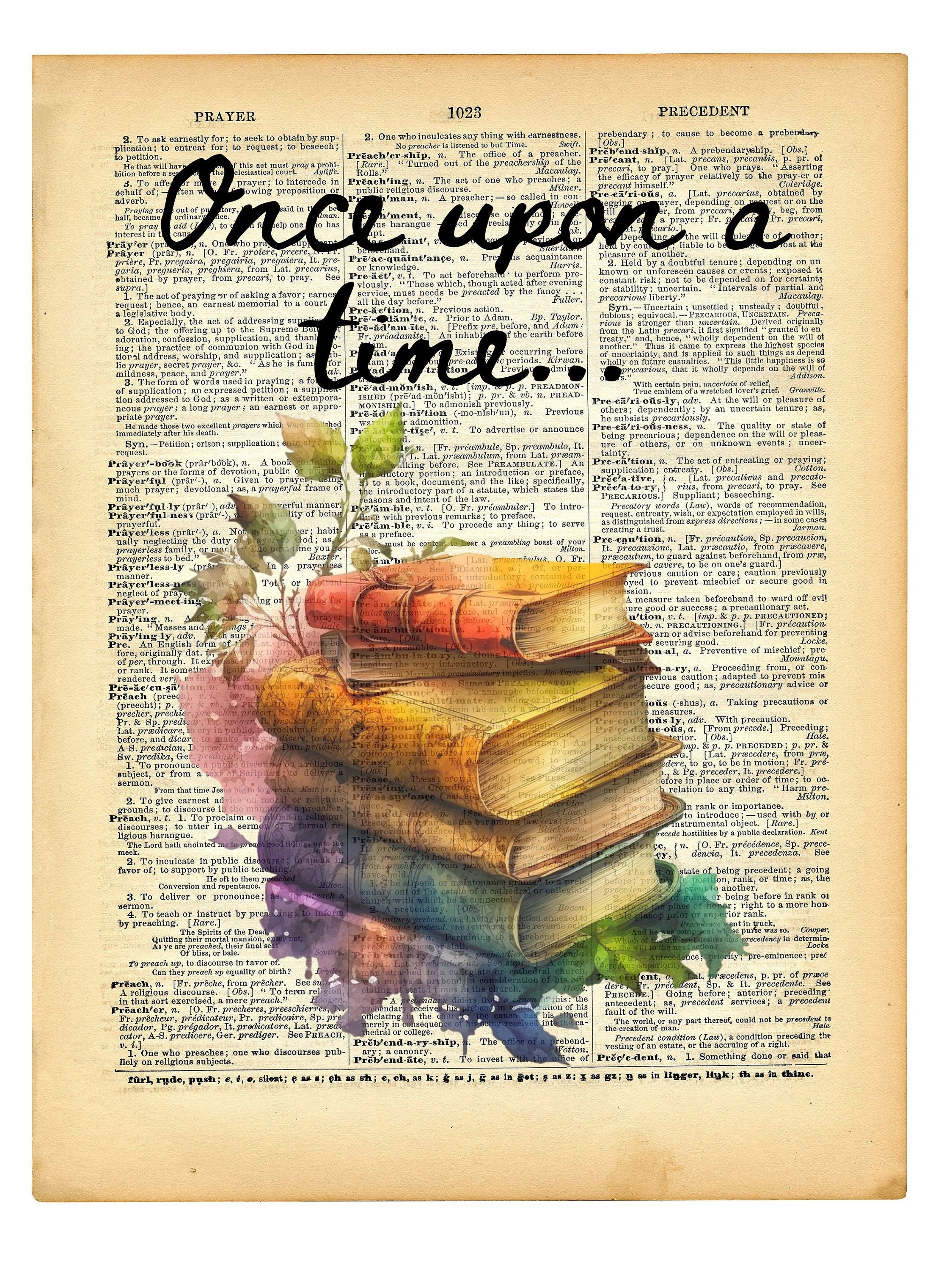 Vintage Prints/vintage Printable/digital Download Book Art/art on Book ...